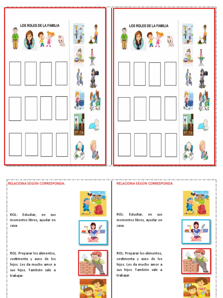 Ficha Roles de La Familia | PDF