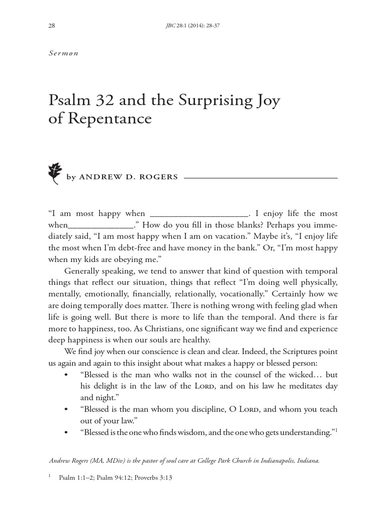Joy of Repentance for Believers | PDF | Confession (Religion) | Forgiveness