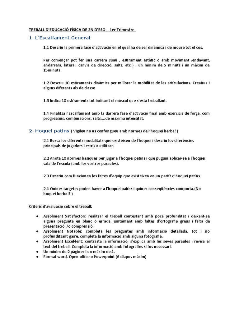 Enric Pulido Pardo - TREBALL EF 2N D'ESO 21 - 22 - 1er Trimestre | PDF