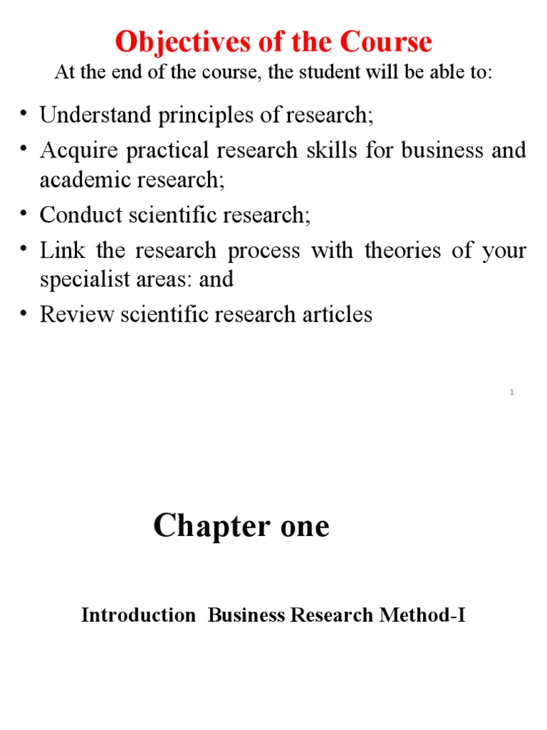 Chapter 1 Introduction To Advanced Business Research Methods 2 | PDF | Methodology | Scientific ...