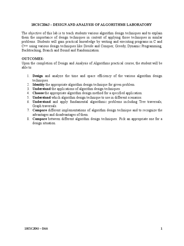 DAA - Lab - Manual - 1.1 | PDF | Time Complexity | Computer Programming DAA - Lab - Manual - 1.1 | PDF | Time Complexity | Computer Programming