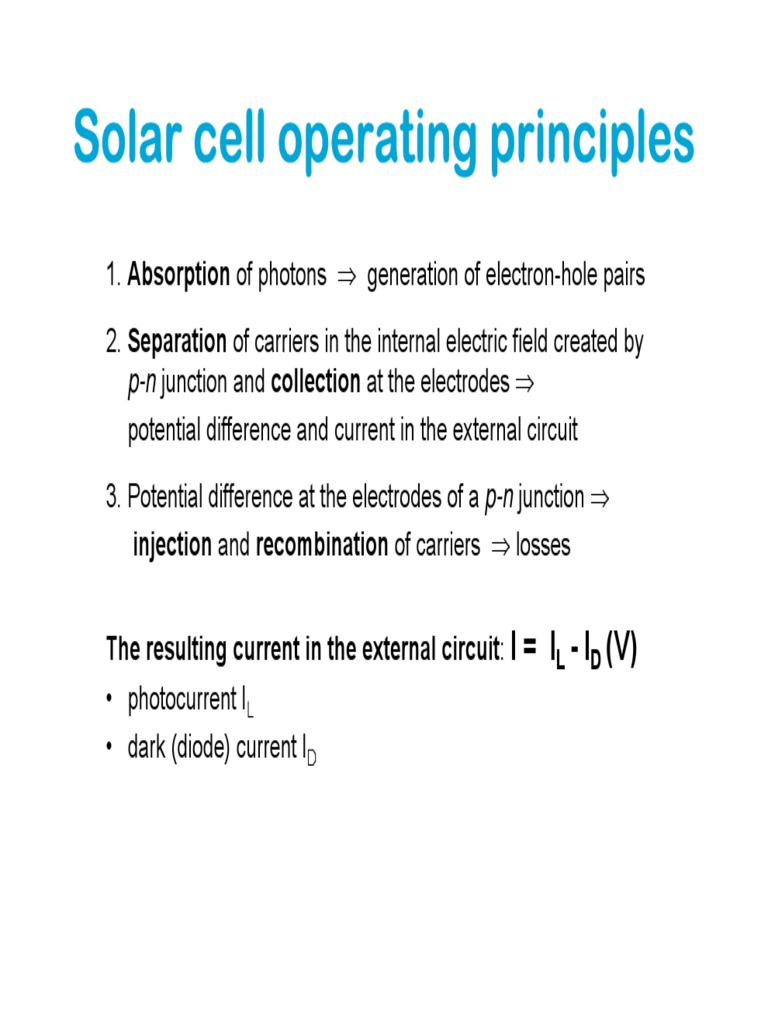 Solar Cells L4 Losses Optimization Monocrystalline | PDF | Solar Cell | P–N Junction