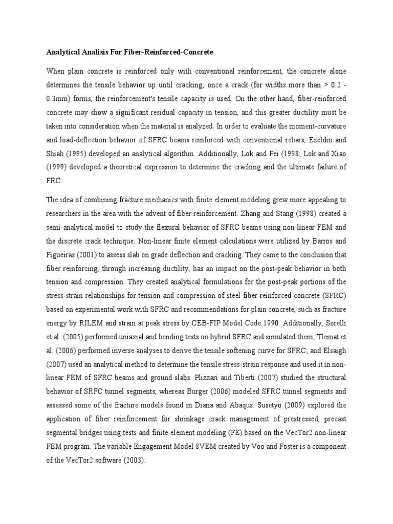 FRC Analysis | PDF | Fracture | Ductility