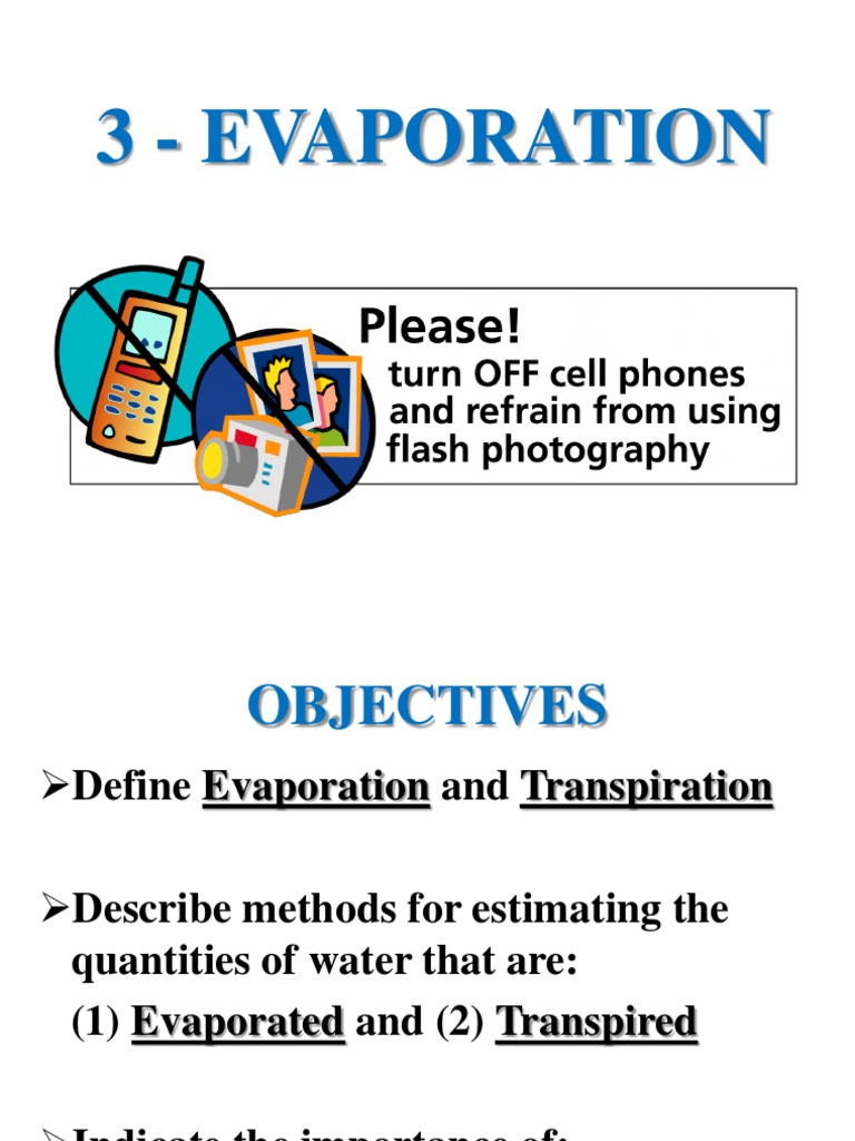 Understanding Evaporation and Transpiration | PDF | Water Vapor ...