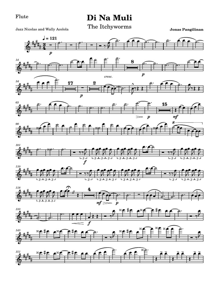 Di - Na - Muli Band Arrangement | PDF | Jazz | Aerophones