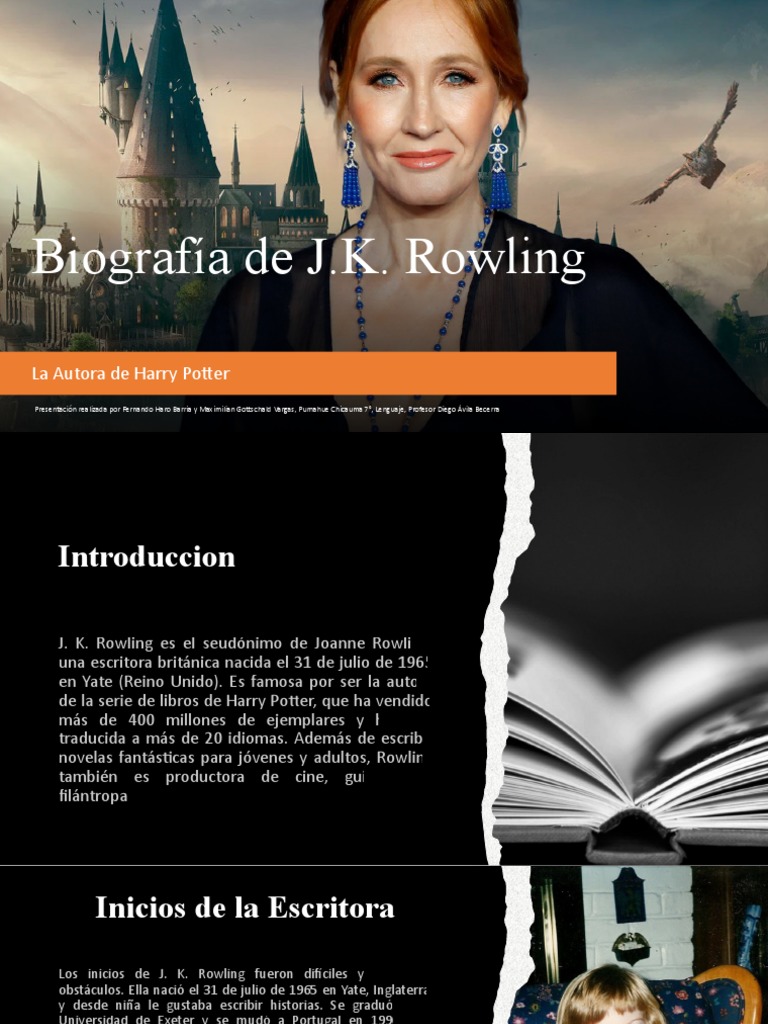 Biografía de J.K. Rowling y su legado | PDF | J. K. Rowling | Harry Potter