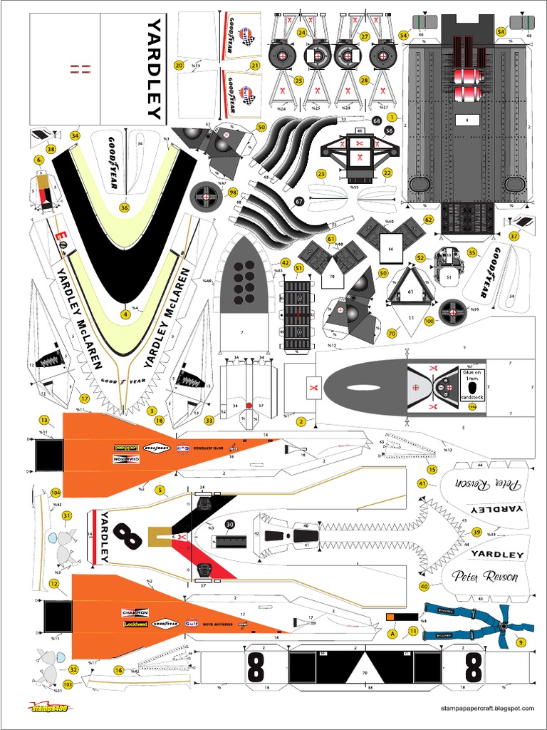 McLare M23 Yardley - Peter Revson - Winner British GP 1973 Spinler ...