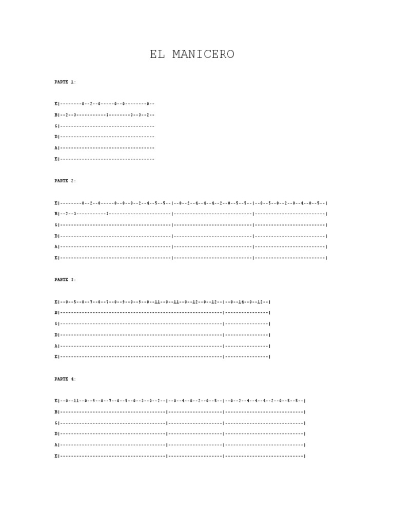 El Manicero | PDF