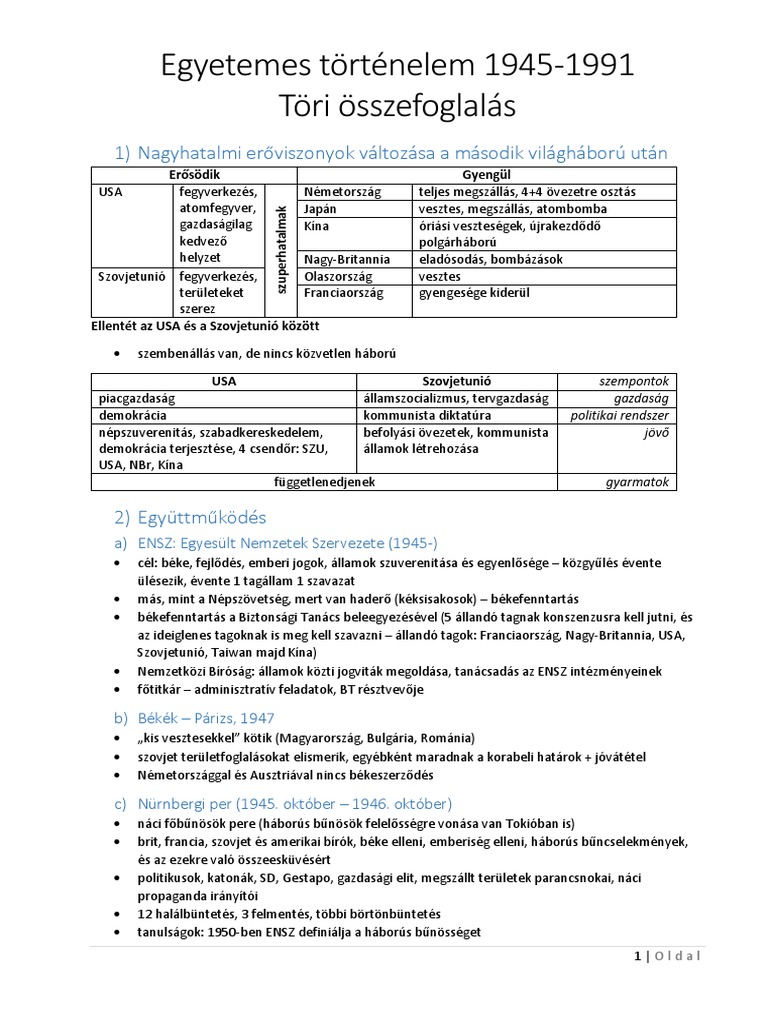 Egyetemes 1945 91 | PDF