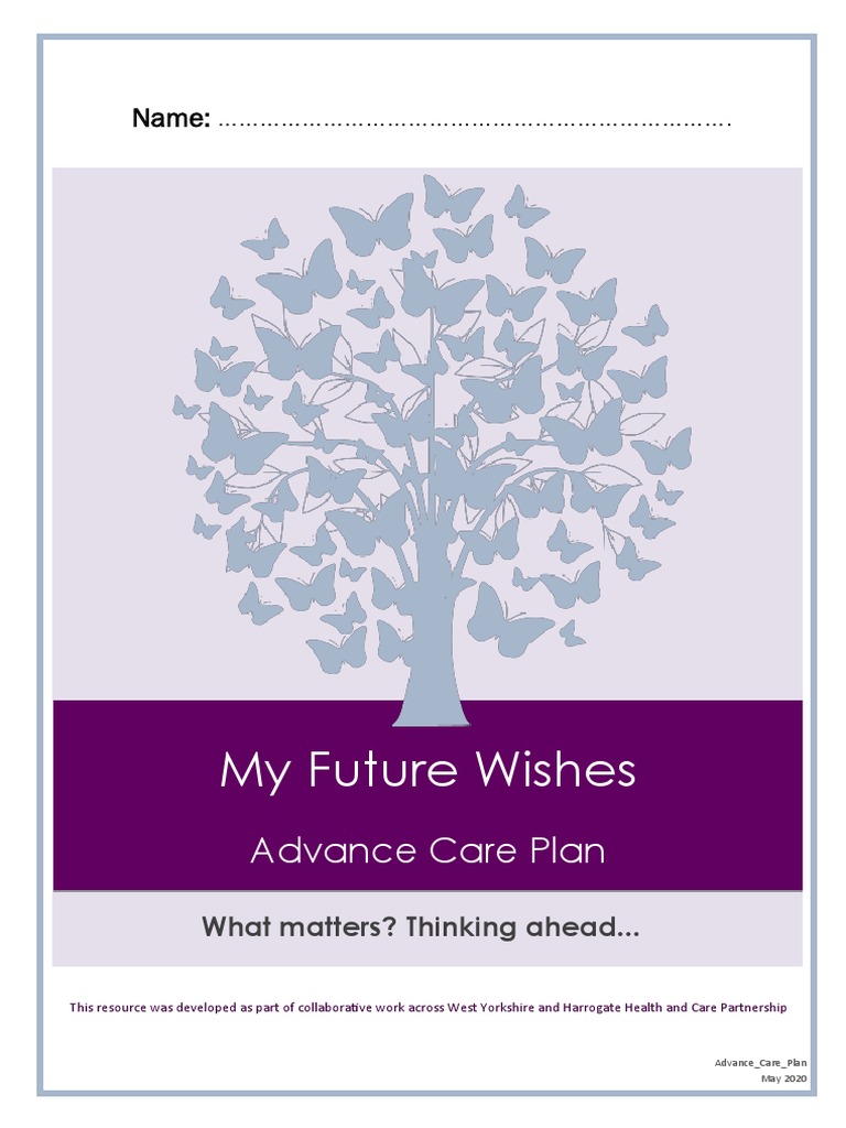 Advance Care Plan Booklet PDF | PDF | Power Of Attorney | Medical Record