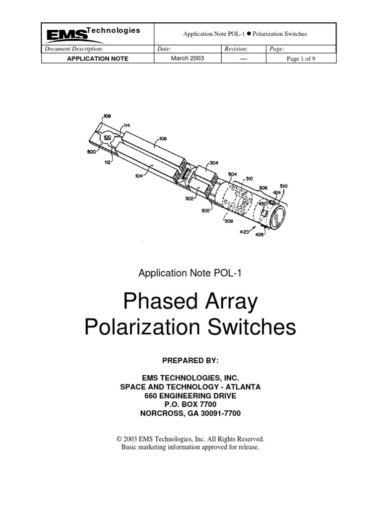 Phased Array Polarization Switches: Application Note POL-1 | PDF ...