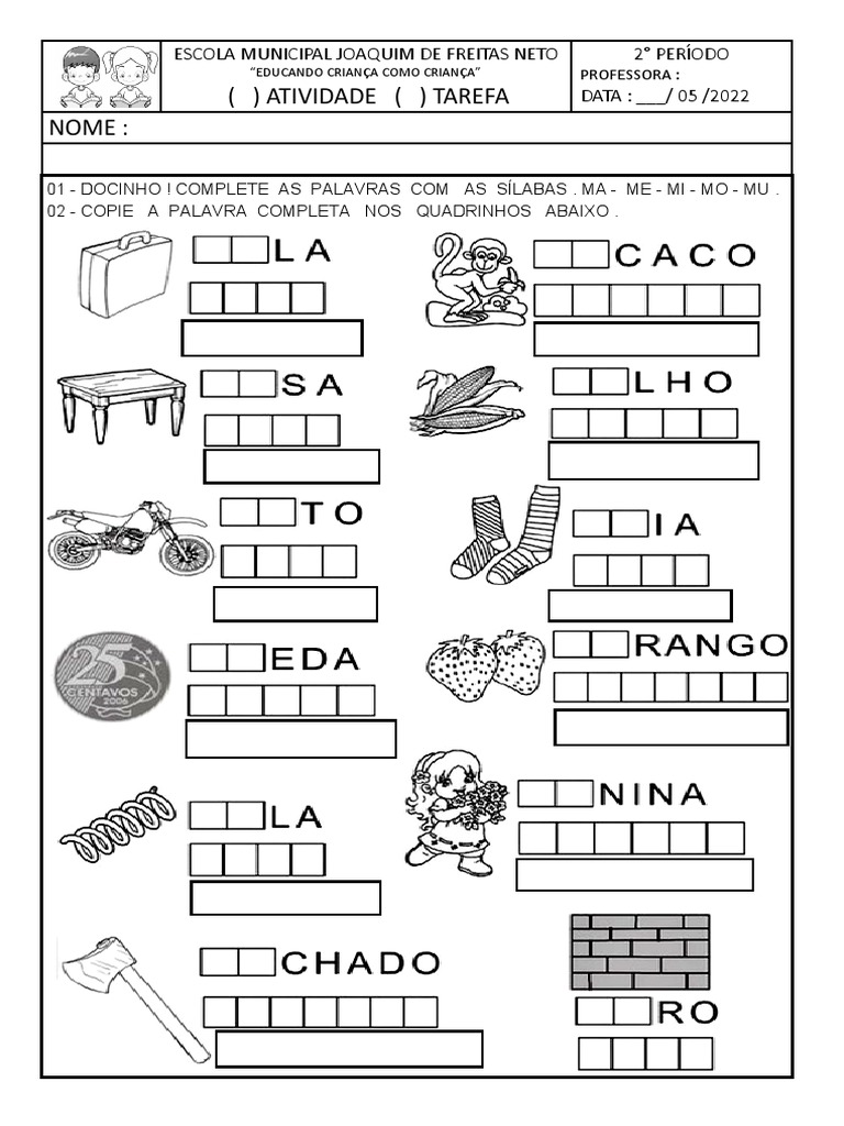 Ativ Letra M - 4 | PDF