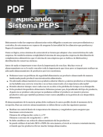 PEPS | PDF | Alimentos | Almacenamiento de alimentos