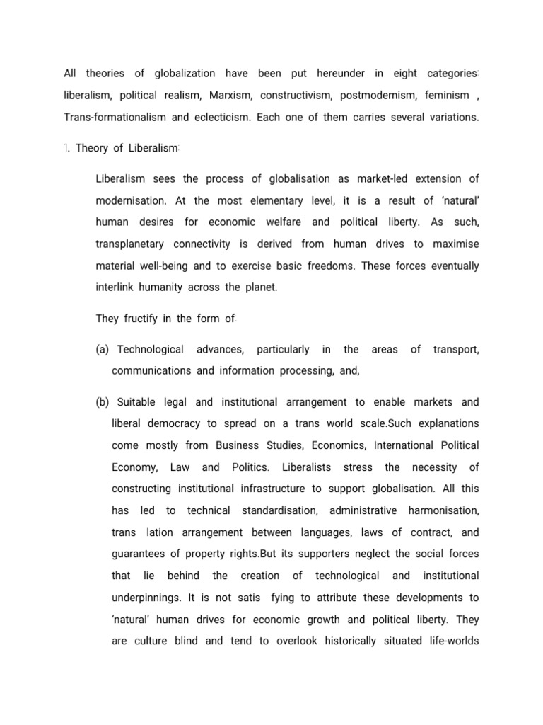 All Theory | PDF | Globalization | Marxism