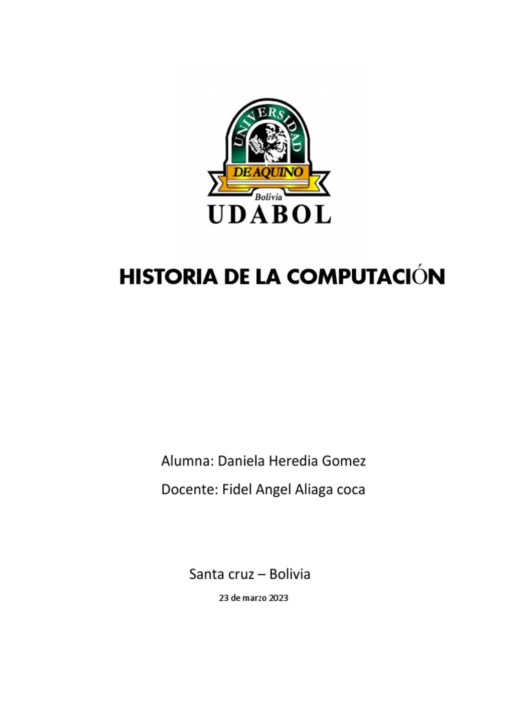 Historia De La Computación Pdf Circuito Integrado Microprocesador 