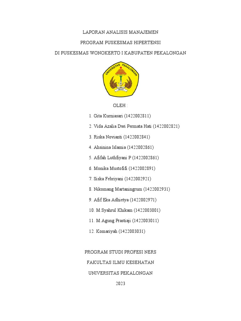 Laporan Program Puskesmas | PDF