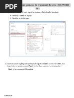 TP N°1 Traitement de Texte (MS WORD) | PDF | Microsoft Word | Informatique