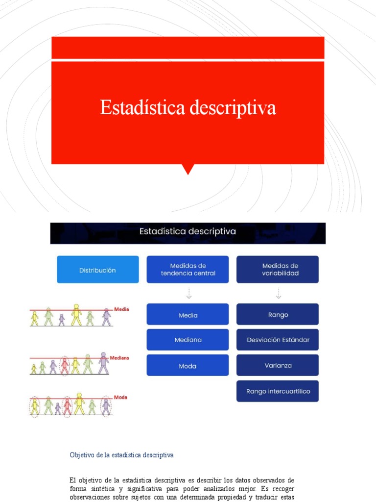 Estadística Descriptiva | PDF | Estadísticas | Estadísticas descriptivas