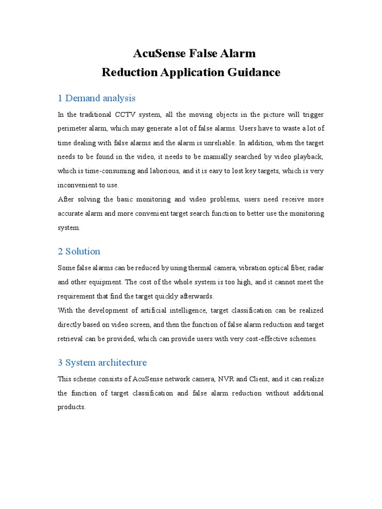 Guidance for Reducing False Alarms and Enhancing Target Identification ...