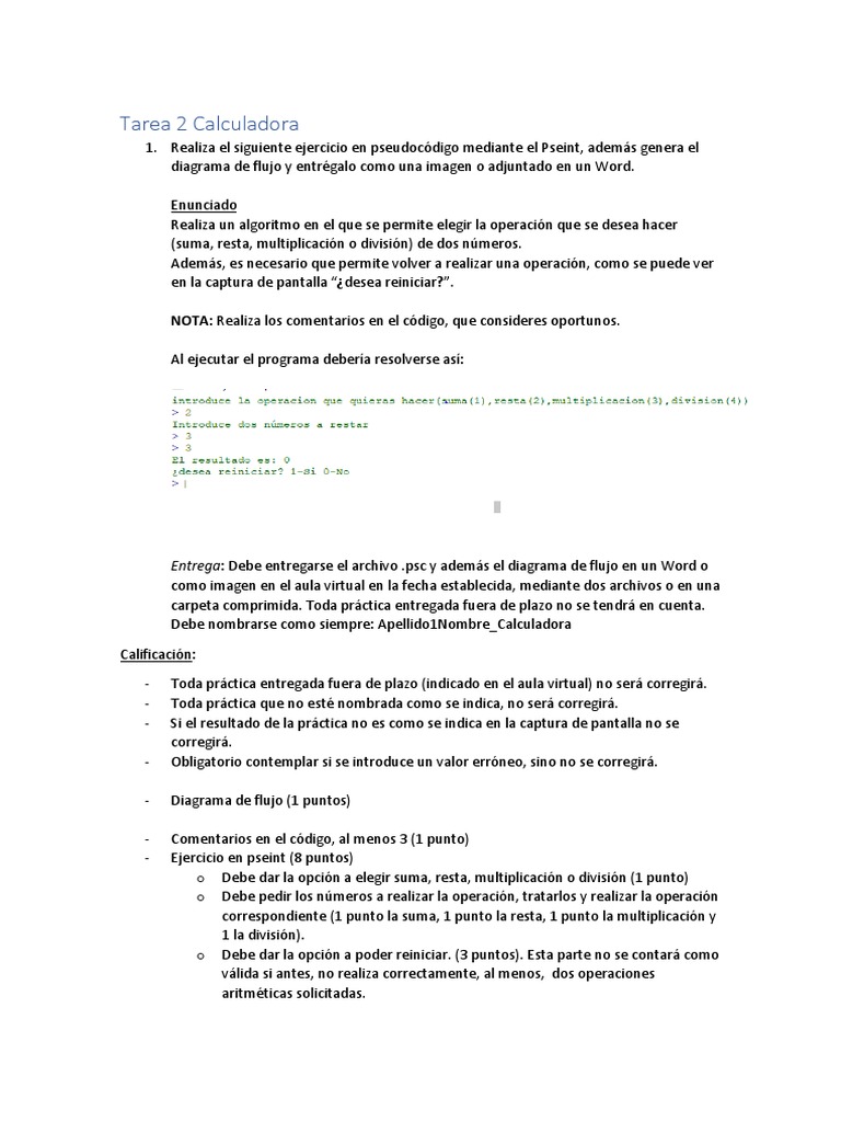 Tarea 2 Calculadora PDF | PDF
