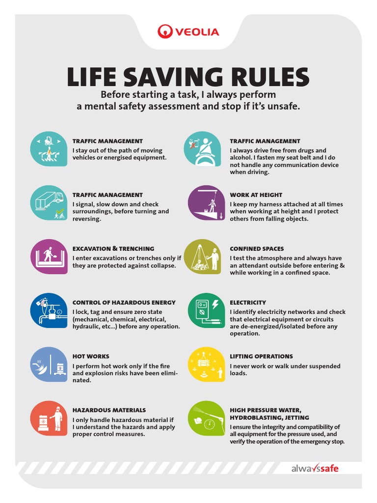 12 Life Saving Rules PDF | PDF