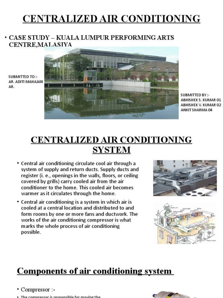 Centralized Air Conditioning | PDF | Air Conditioning | Duct (Flow)
