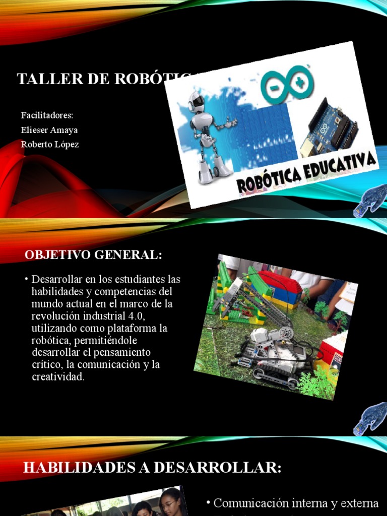 PRESENTACION TEMA 1 TALLER DE ROBÓTICA EDUCATIVA.pptx | PDF | Internet ...