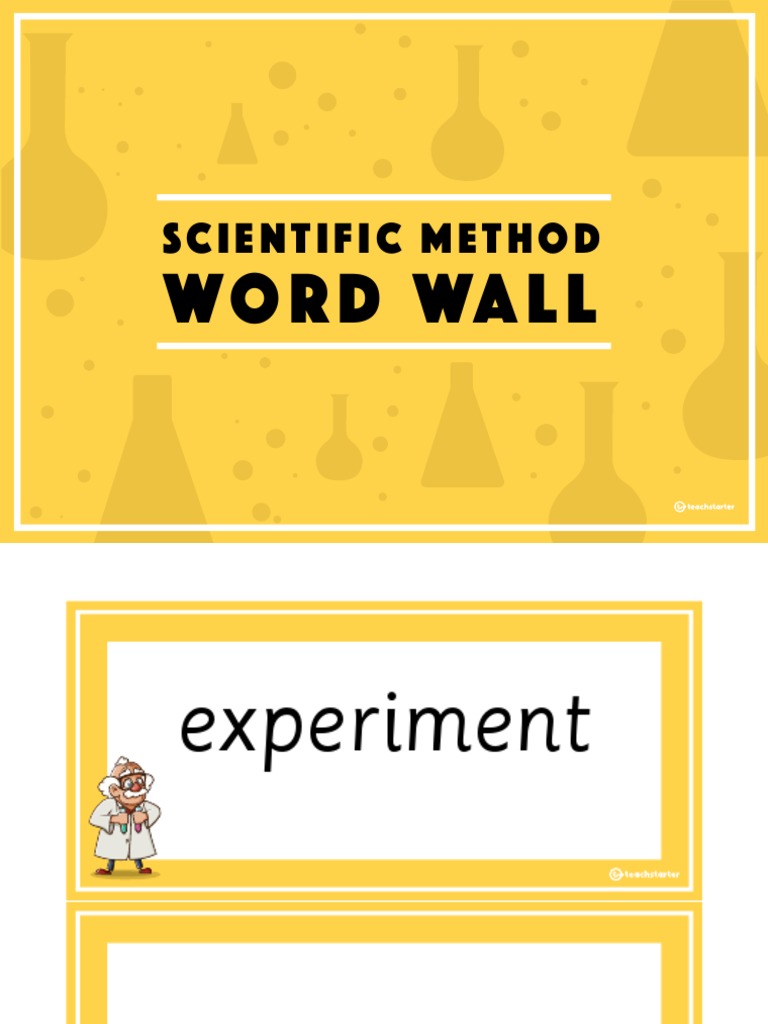Scientific-Method-Word-Wall-Vocabulary-3-Word-Wall-Cards-per-page ...