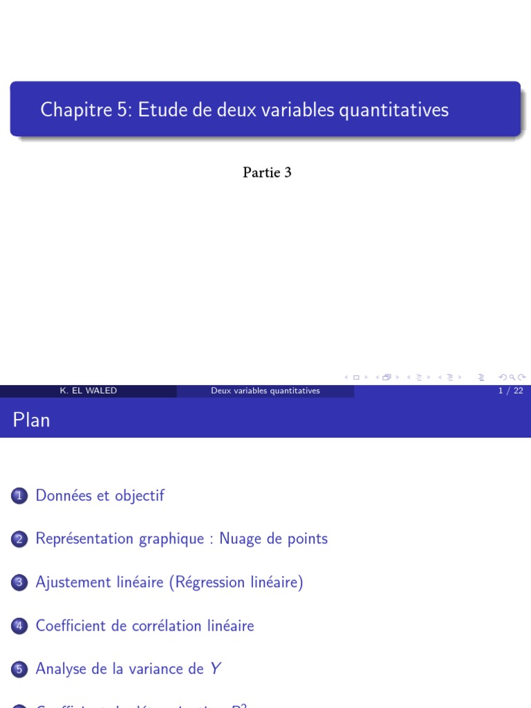 Ch5 Stat Desc Partie 3-Brice PDF | PDF | Ajustement affine | Régression linéaire