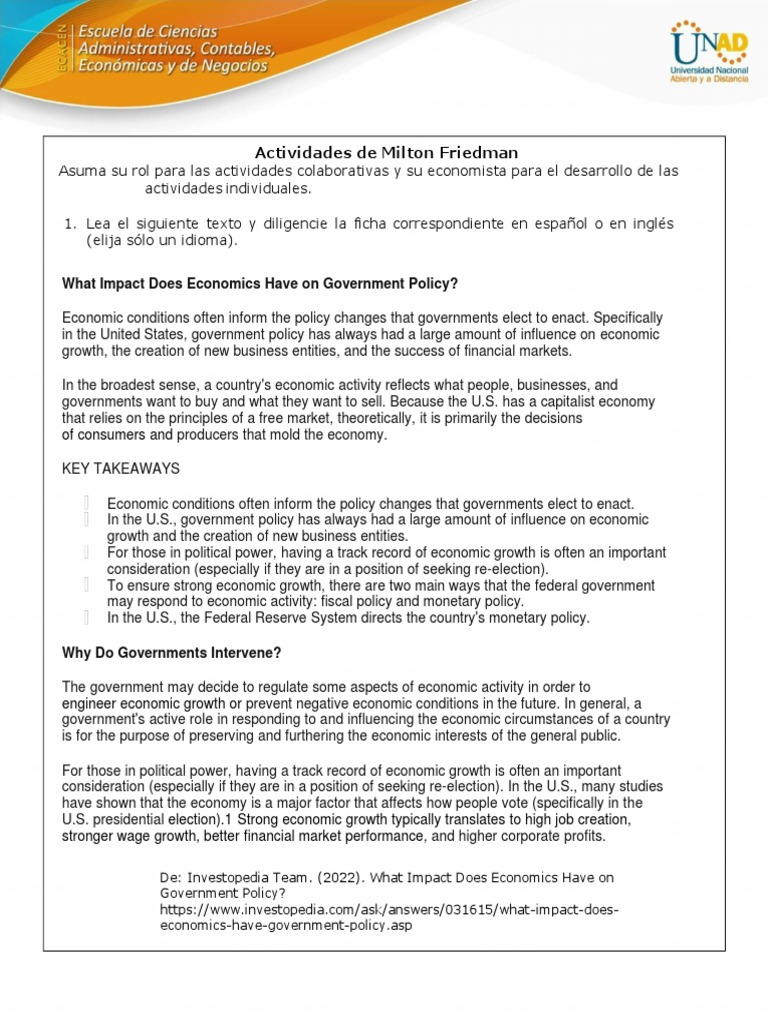 Anexo 5 - C4 - Milton Friedman | PDF | Economics | Monetary Policy