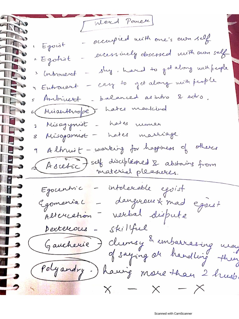 Word Power Complete List | PDF