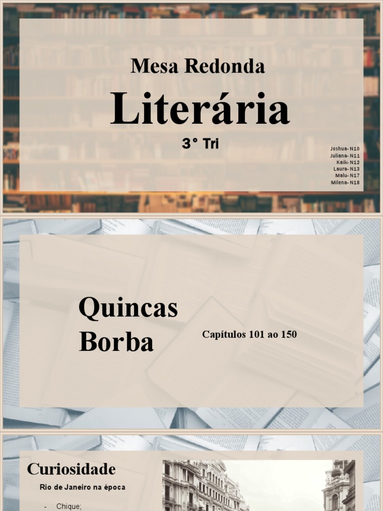 Quincas Borba: Anásile de Pontos Principais | PDF