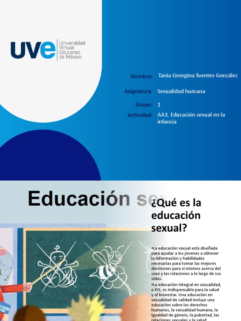 Aa3 Educación Sexual En La Infancia Pdf Educación Sexual Sexualidad 