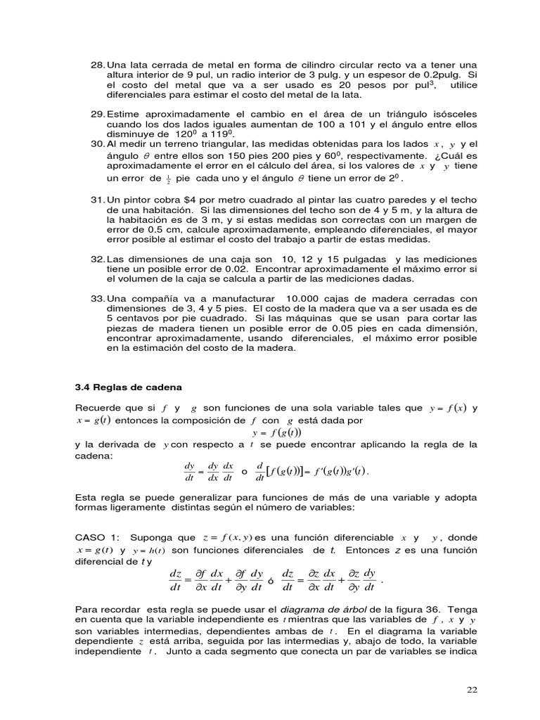 Regla de La Cadena y Derivacion Implicita | PDF