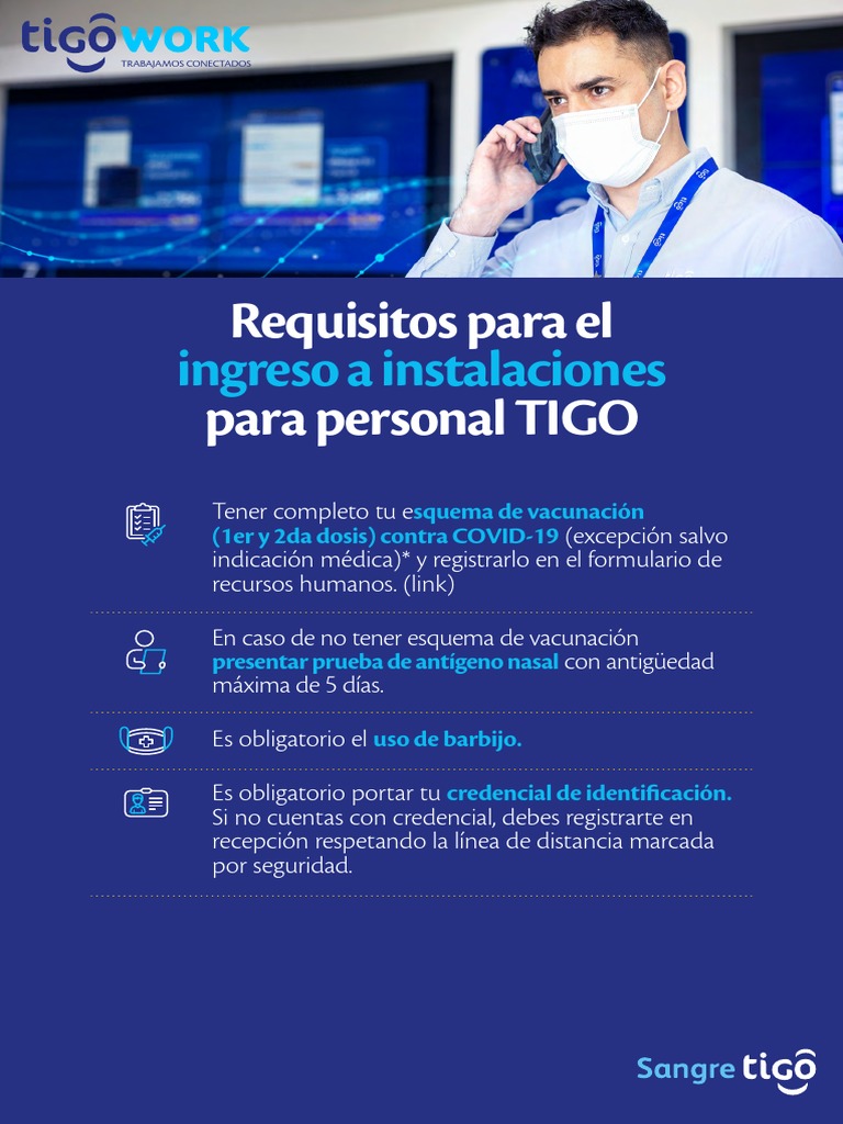 Requisitos de Ingreso Personal Tigo | PDF