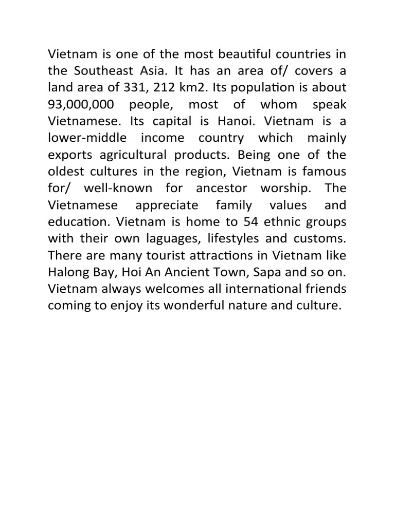 Introduction About Vietnam | PDF