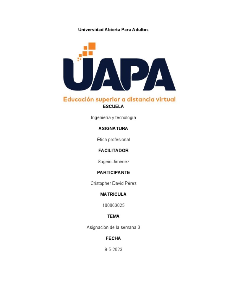 Etica Profesional, Semana 3 | PDF | Moralidad | Comportamiento