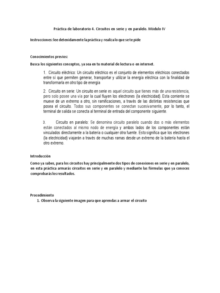 Practica De Laboratorio Física Iill Pdf Corriente Eléctrica