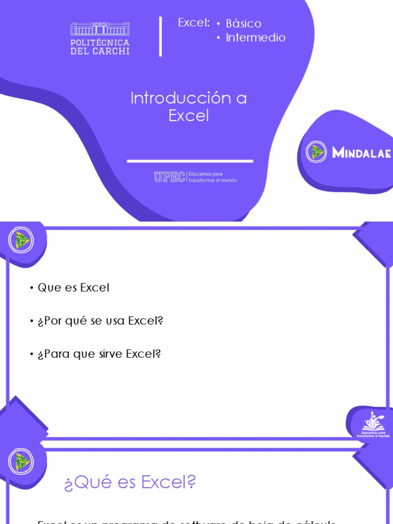 Introduccion A Excel | PDF | Microsoft Excel | Microsoft Office