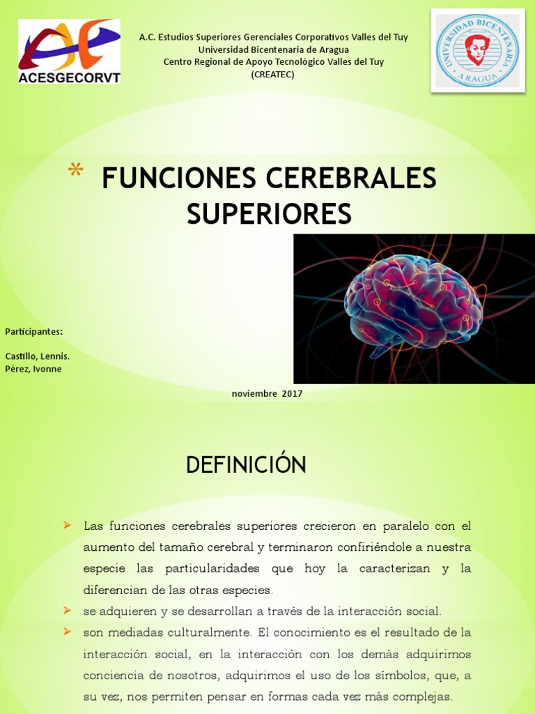 Funciones Mentales Superiores | PDF | Pensamiento | Sicología