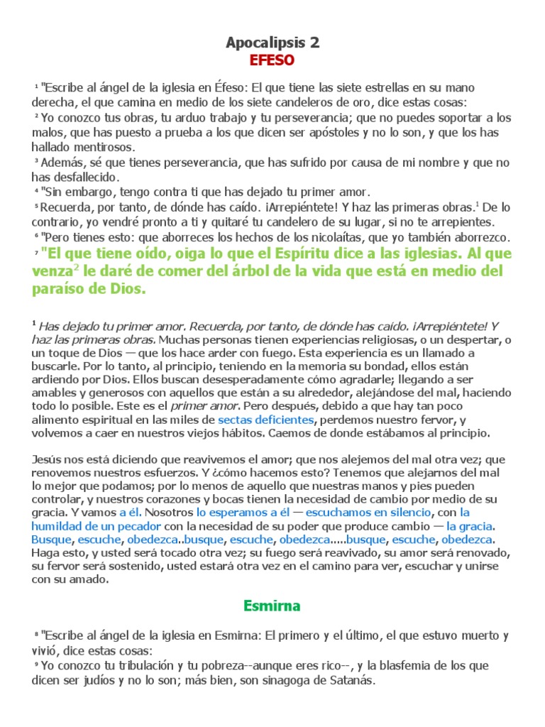 Apocalipsis 2 | PDF | Cristo (título) | Pecado