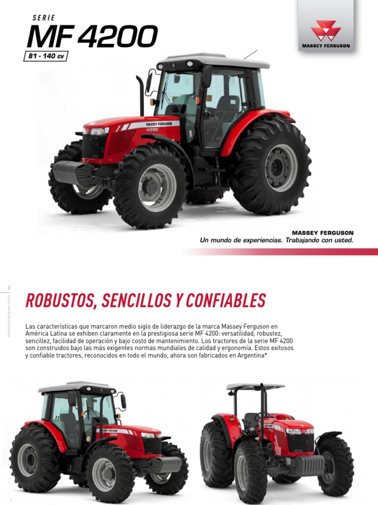 MF 4275 MF 4283 MF 4292 MF 4297 MF 4299 en (bd0) | PDF | Tractor ...