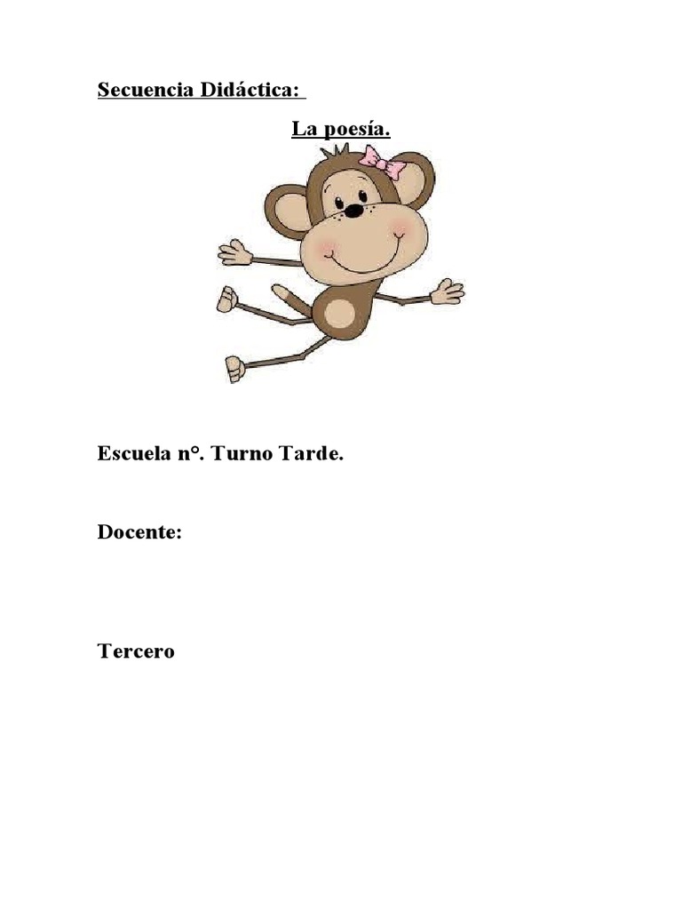 SECUENCIA DE POESIAS Tercero | PDF | Poesía | Lingüística