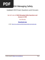 NEW - IOSH EXAM ASSESSMENT (With Answer) | PDF