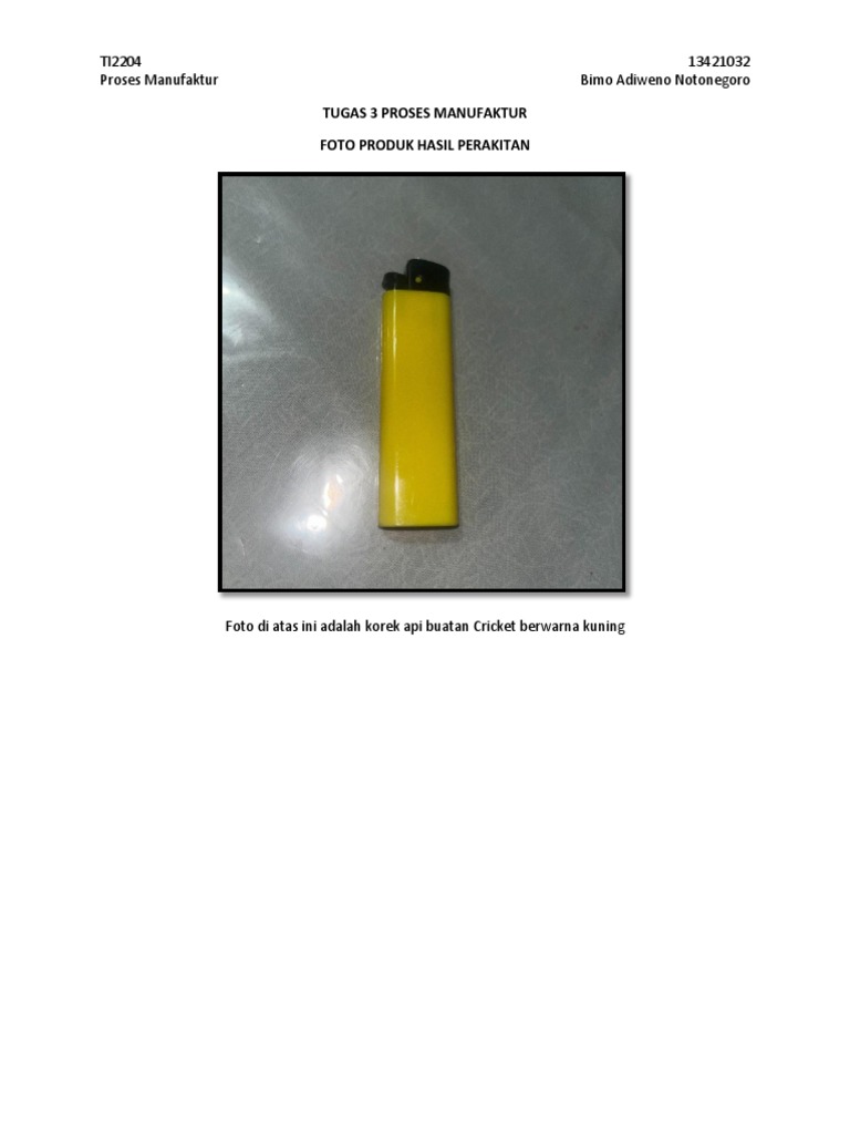 13421032_Foto_ Korek Api | PDF