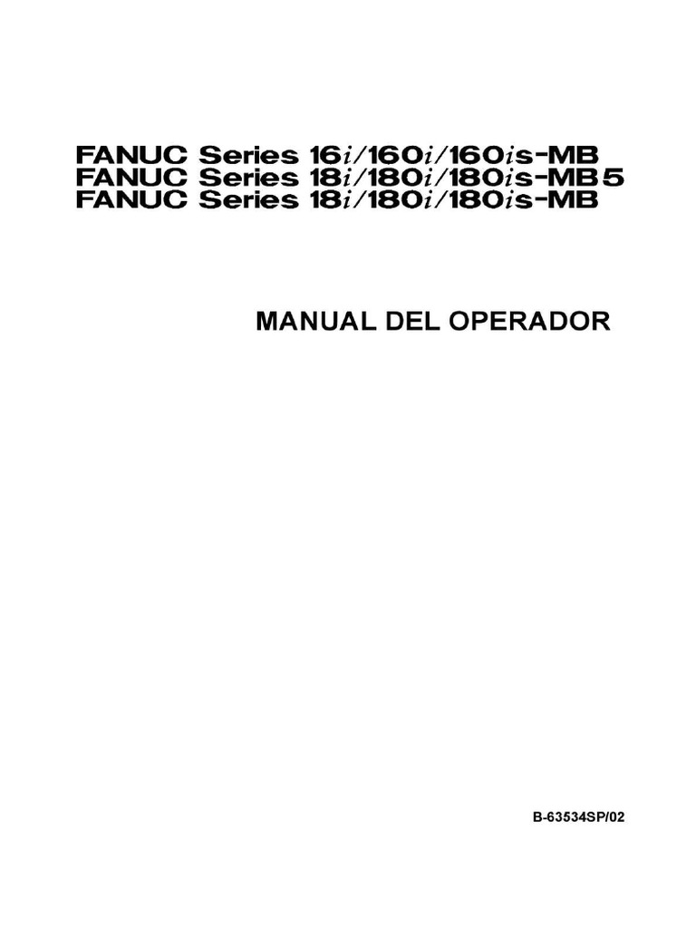 Manual de Centro de Maquinado Fanuc PDF | PDF