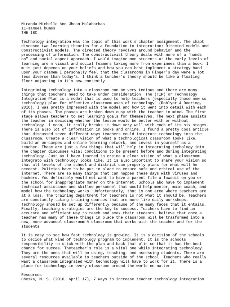 Miranda Michell-WPS Office | PDF | Teachers | Classroom