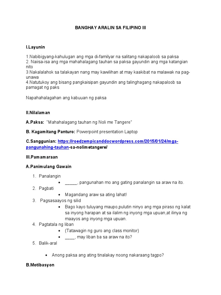 BANGHAY-ARALIN-SEMI-DETAILED-1 | PDF