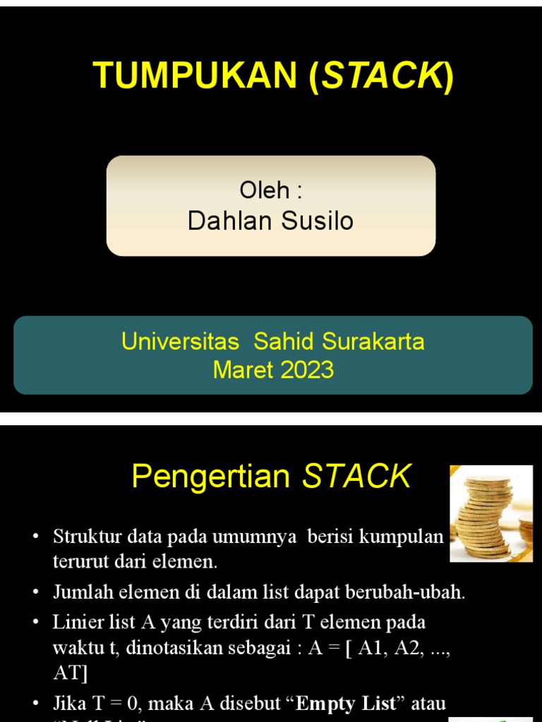 Stack (Tumpukan) | PDF