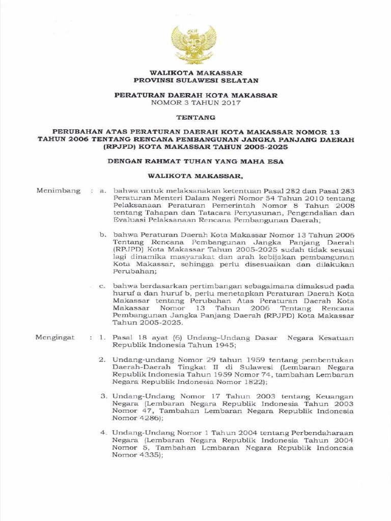 PDF Perda RPJPD 2005 2025 - Compress PDF | PDF